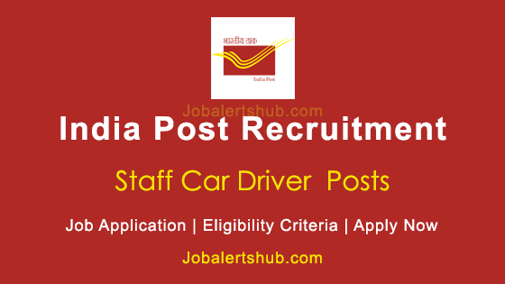 India Post Staff Car Drivers 2019 Job Notification