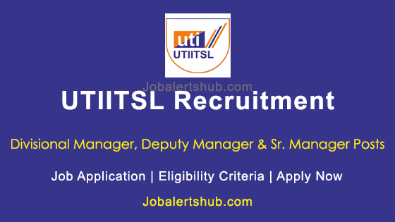 Latest UTIITSL Recruitment 2025 - Latest Job Vacancies
