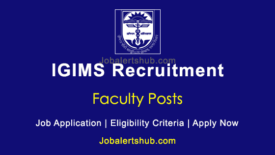 IGIMS Senior Resident Job Notification 2025