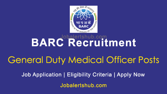 BARC Medical Officer 2026 Job Notification