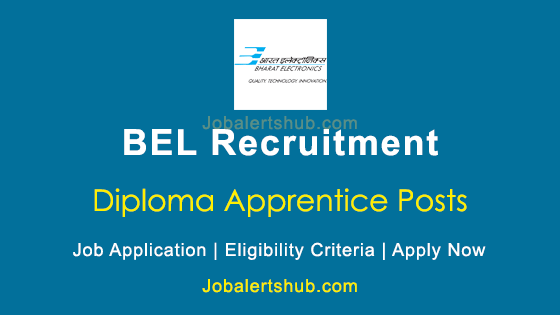 BEL Diploma Apprentice Posts 2021 Job Notification
