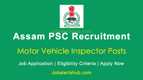 APSC Motor Vehicle Inspector Posts 2024 Job Notification