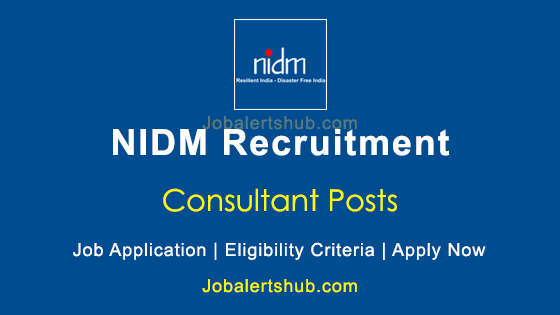 NIDM Consultant 2025 Job Notification