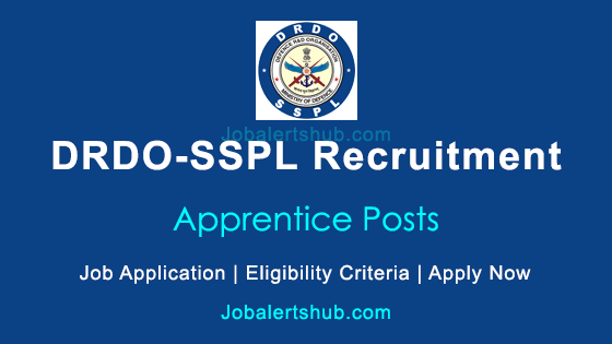 DRDO-SSPL Apprentice 2020 Job Notification