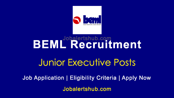 BEML Junior Executive Posts 2025 Job Notification