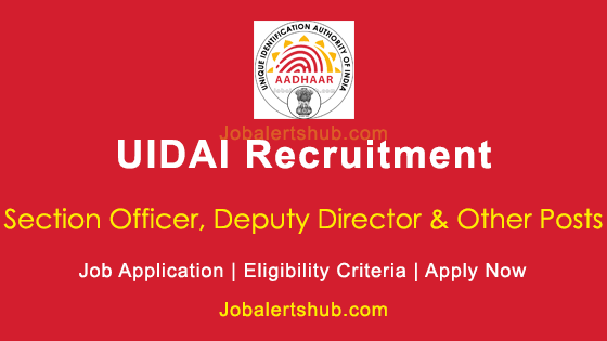 Latest UIDAI 2025 - 3 Latest Job Vacancies