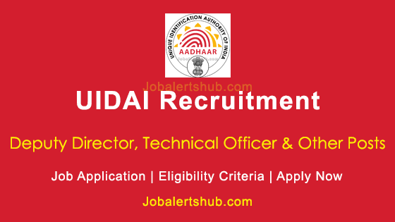 Latest UIDAI 2025 - 3 Latest Job Vacancies