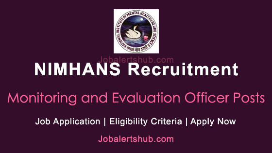 NIMHANS Monitoring And Evaluation Officer 2022 Job Notification nimhans-monitoring-and-evaluation-officer-2022-job-notification