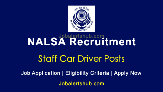 NALSA Staff Car Driver 2022 Job Notification