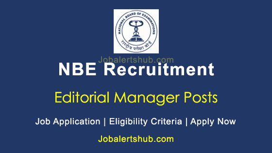 NBE Recruitment 2025 - Latest NBE Job Vacancies