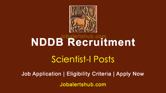NDDB Scientist-I 2022 Job Notification