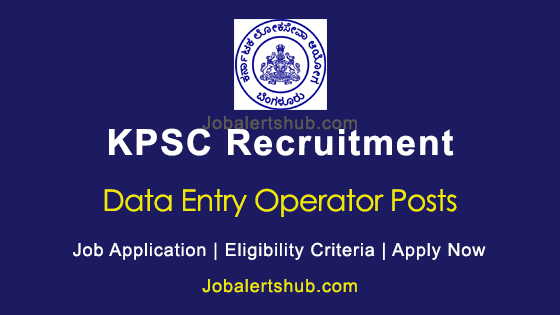 KPSC Data Entry Operator Posts 2022 Job Notification