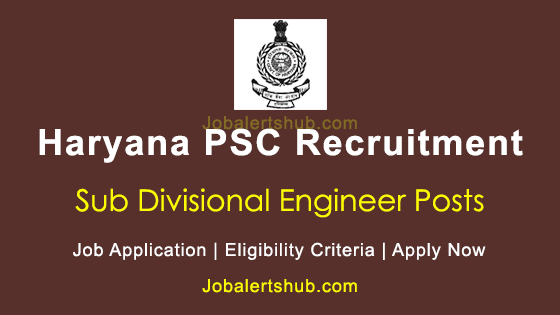 HPSC Sub Divisional Engineer 2025 Job Notification