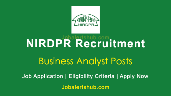 NIRDPR Business Analyst 2022 Job Notification