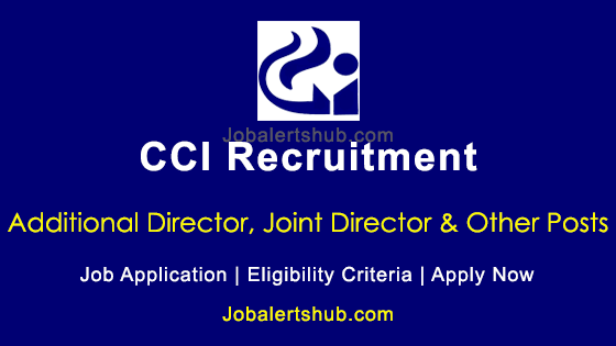 CCI Additional Director, Joint Director & Other 2023 Job Notification