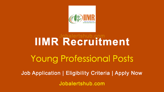 IIMR Young Professional 2025 Job Notification