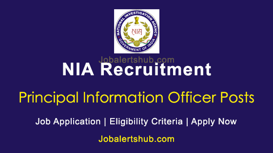 NIA Principal Information Officer 2023 Job Notification