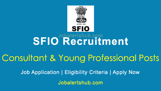 SFIO Consultant & Young Professional 2023 Job Notification
