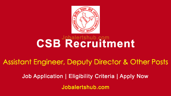 CSB Assistant Engineer, Deputy Director & Other Posts 2024 Job Notification