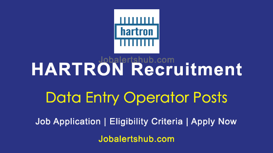 HARTRON Data Entry Operator 2024 Job Notification