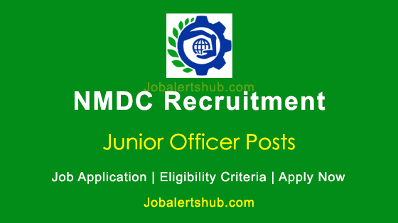 NMDC Junior Officer 2024 Job Notification