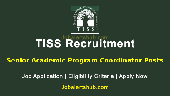 TISS Senior Academic Program Coordinator 2025 Job Notification