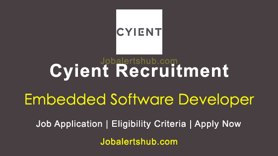 Cyient Embedded Software Developer Posts 2025 Job Notification | Apply Now