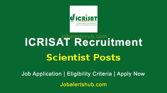 ICRISAT Scientist - Agricultural/Food Systems Economist 2025 Job ...