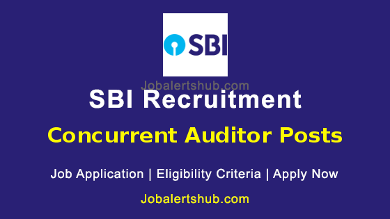 SBI Concurrent Auditor 2025 Job Notification