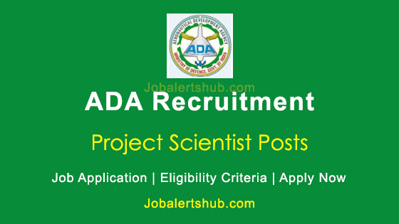ADA Project Scientist 2025 Job Notification