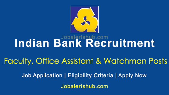 INDSETI Faculty, Office Assistant & Watchman Posts 2025 Job Notification