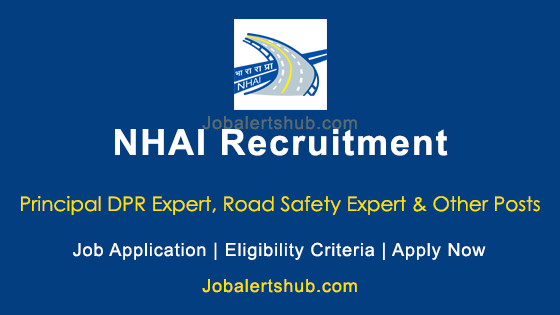 NHAI Principal DPR Expert, Road Safety Expert & Other Posts 2025 Job ...