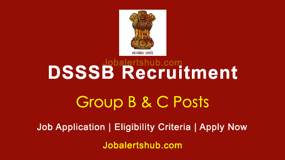 DSSSB Group B & C 2025 Job Notification