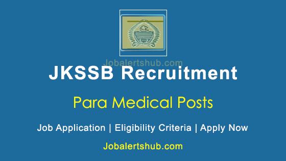 JKSSB Para Medical 2025 Job Notification