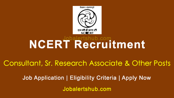 NCERT Consultant, Senior Research Associate & Others 2025 Job Notification