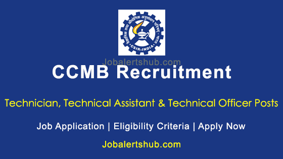 Centre for Cellular and Molecular Biology Technician, Technical ...